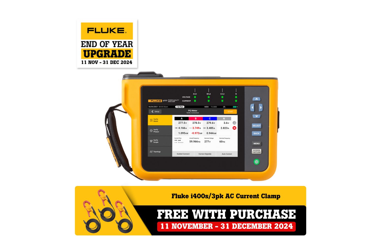 1770 Series Three-Phase Power Quality Analyzers: 1773 1775 1777 | Fluke