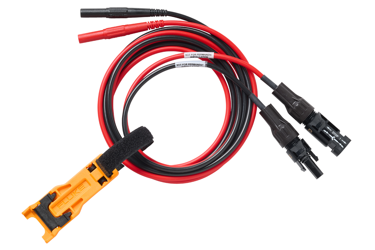 Fluke 393 FC Solar Clamp Meter and TLPV1 MC4 Test Leads | Fluke