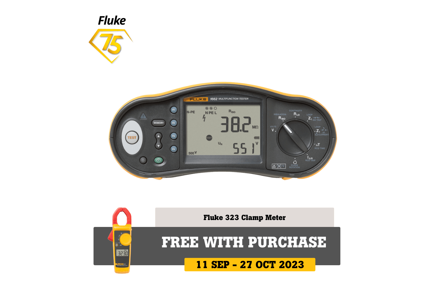 Multifunction Testers | Fluke 1662 Multifunction Tester | Fluke