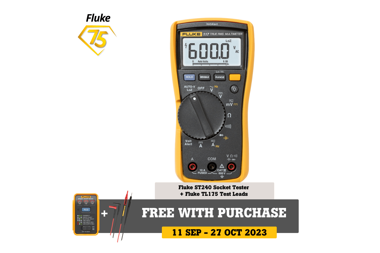 Fluke 117 Multimeter For Electricians | Fluke