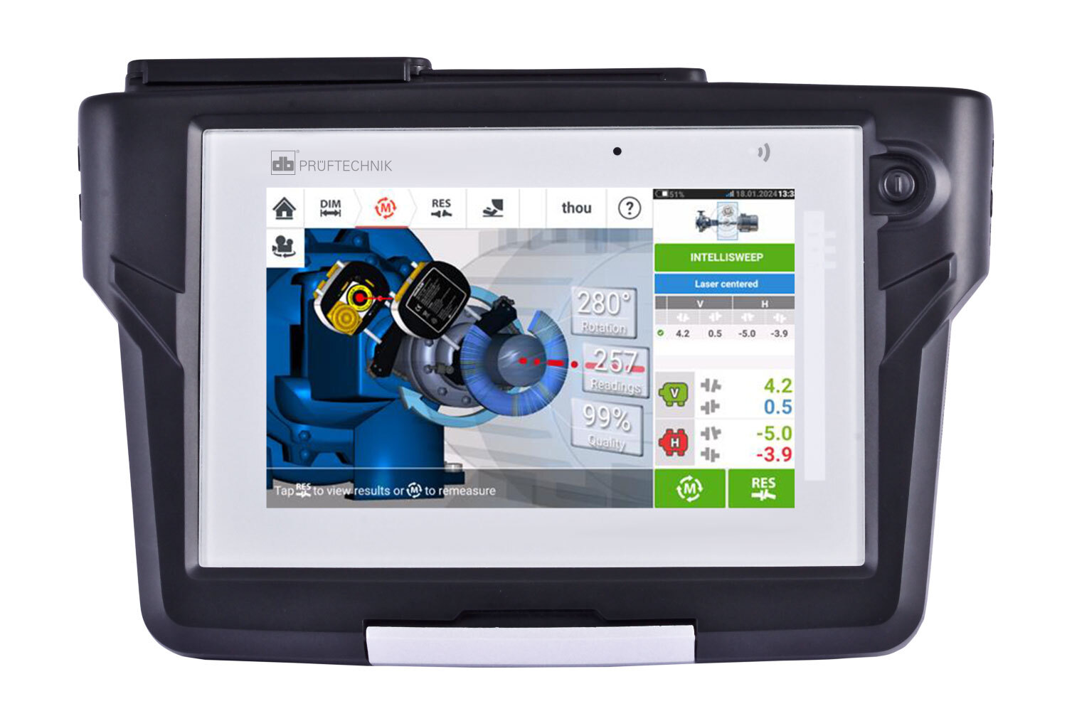 Prüftechnik OptAlign Touch Laser Shaft Alignment Tool | Fluke