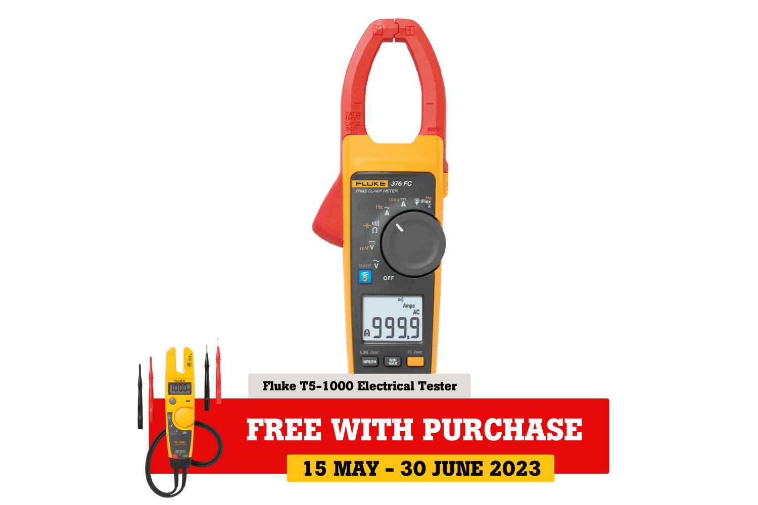 Insulated Tools Starter Kit: Fluke 376 FC True-RMS Clamp Meter | Fluke