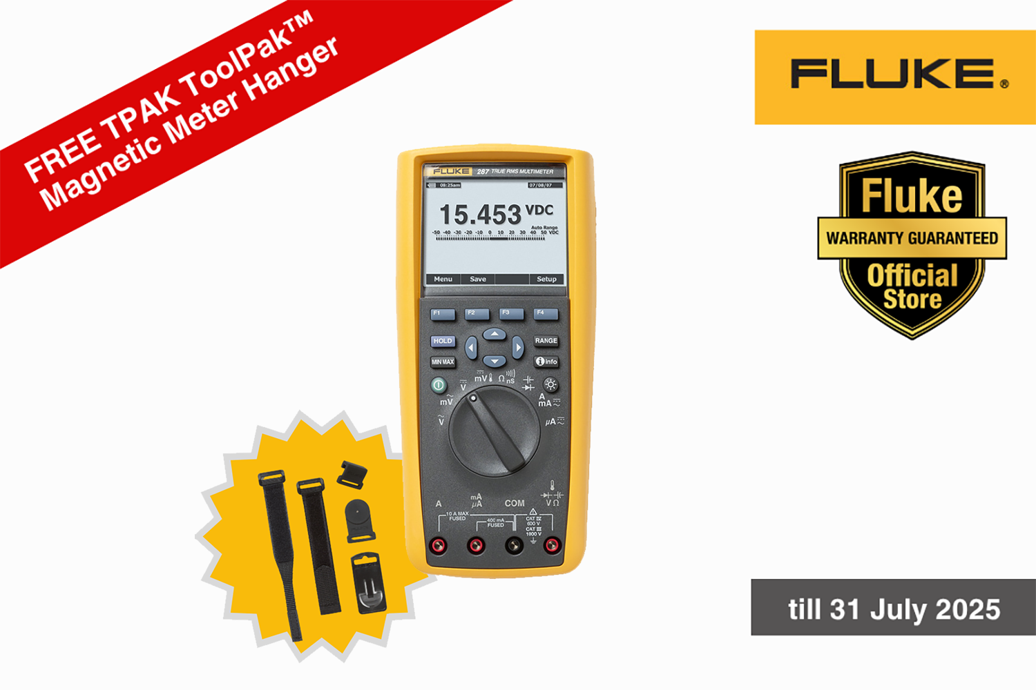 Fluke 287 True-RMS Electronics Logging Multimeter | Fluke