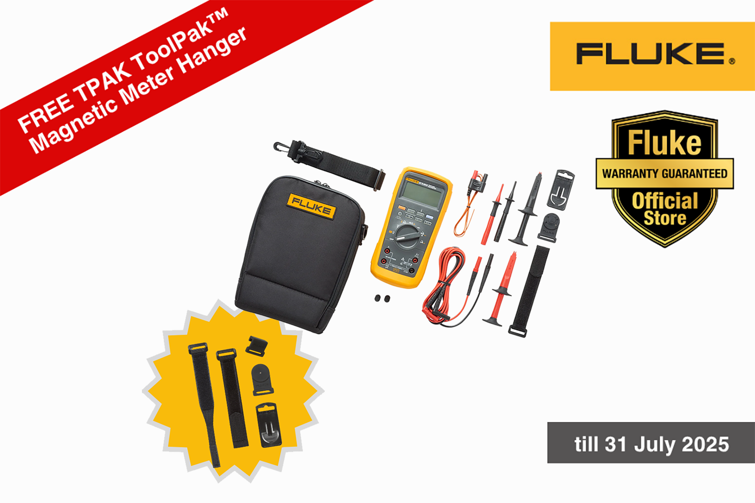 Fluke 87V/E2 Industrial Electrician Combo Kit | Fluke