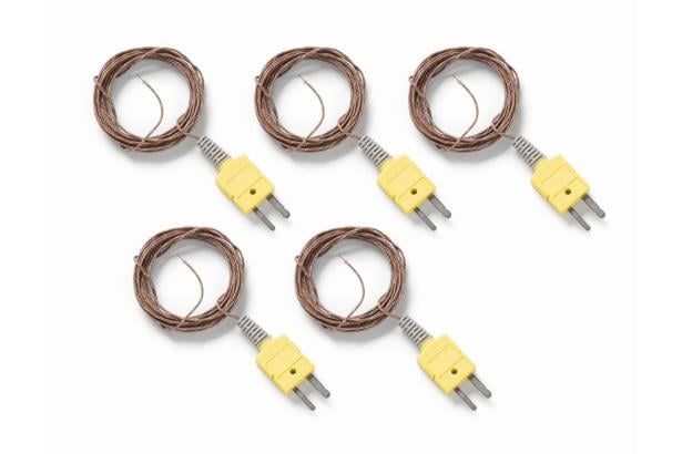 Fluke Solmetric K-Type Thermocouples (5-Pack) for Accurate Temperature ...