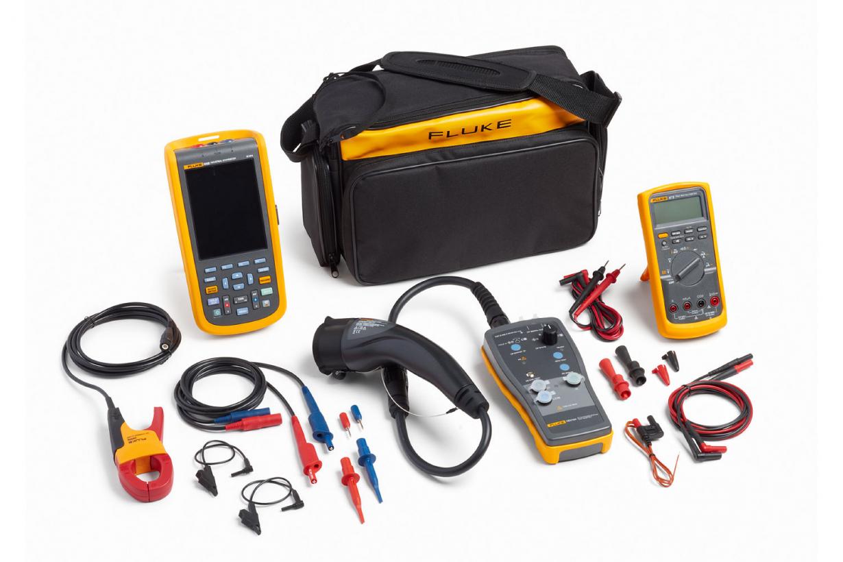 Kit de instrumentos eMobility: FEV100 + ScopeMeter 125B + 87V | Fluke