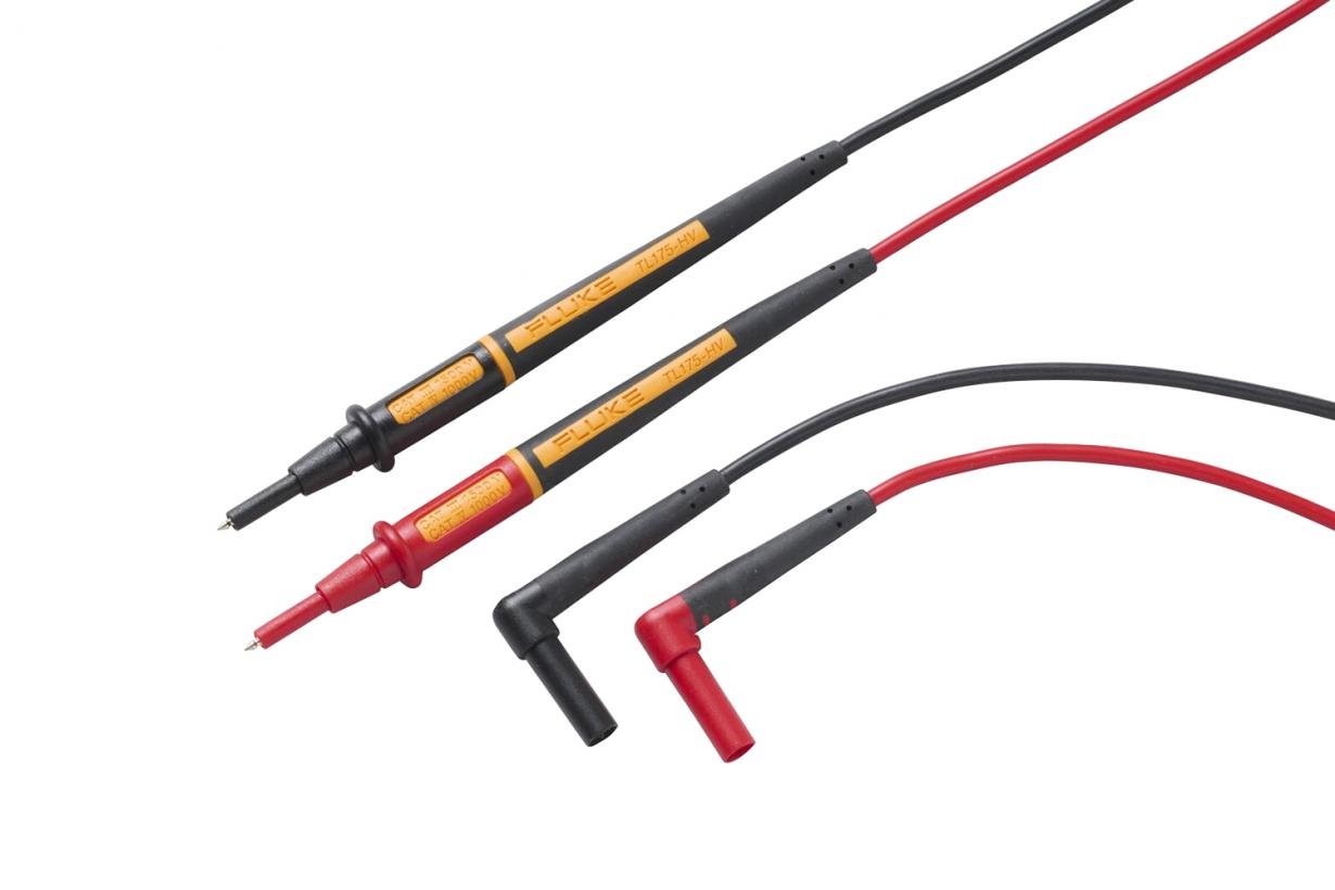 Fluke TL175-HV CAT III 1500 V TwistGuard™ Test Leads - High Voltage ...