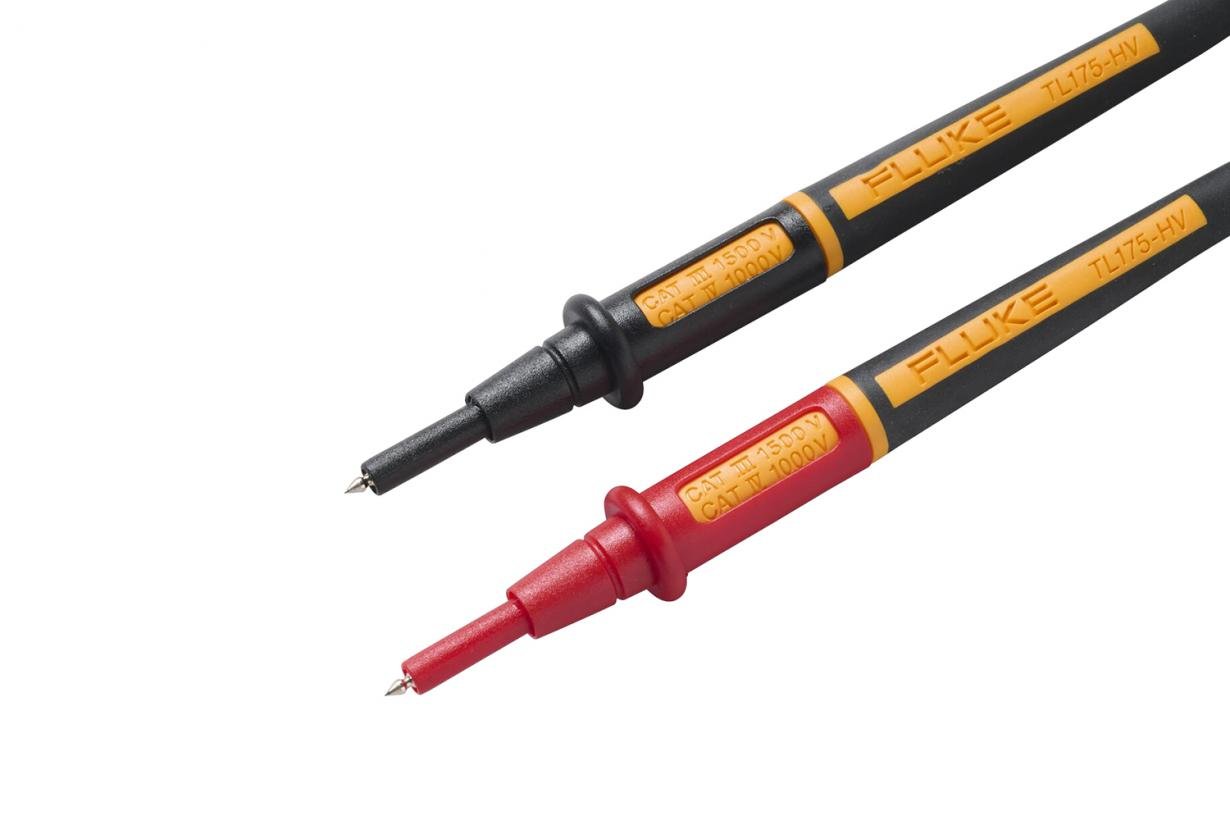 Fluke TL175-HV CAT III 1500 V TwistGuard™ Test Leads - High Voltage ...