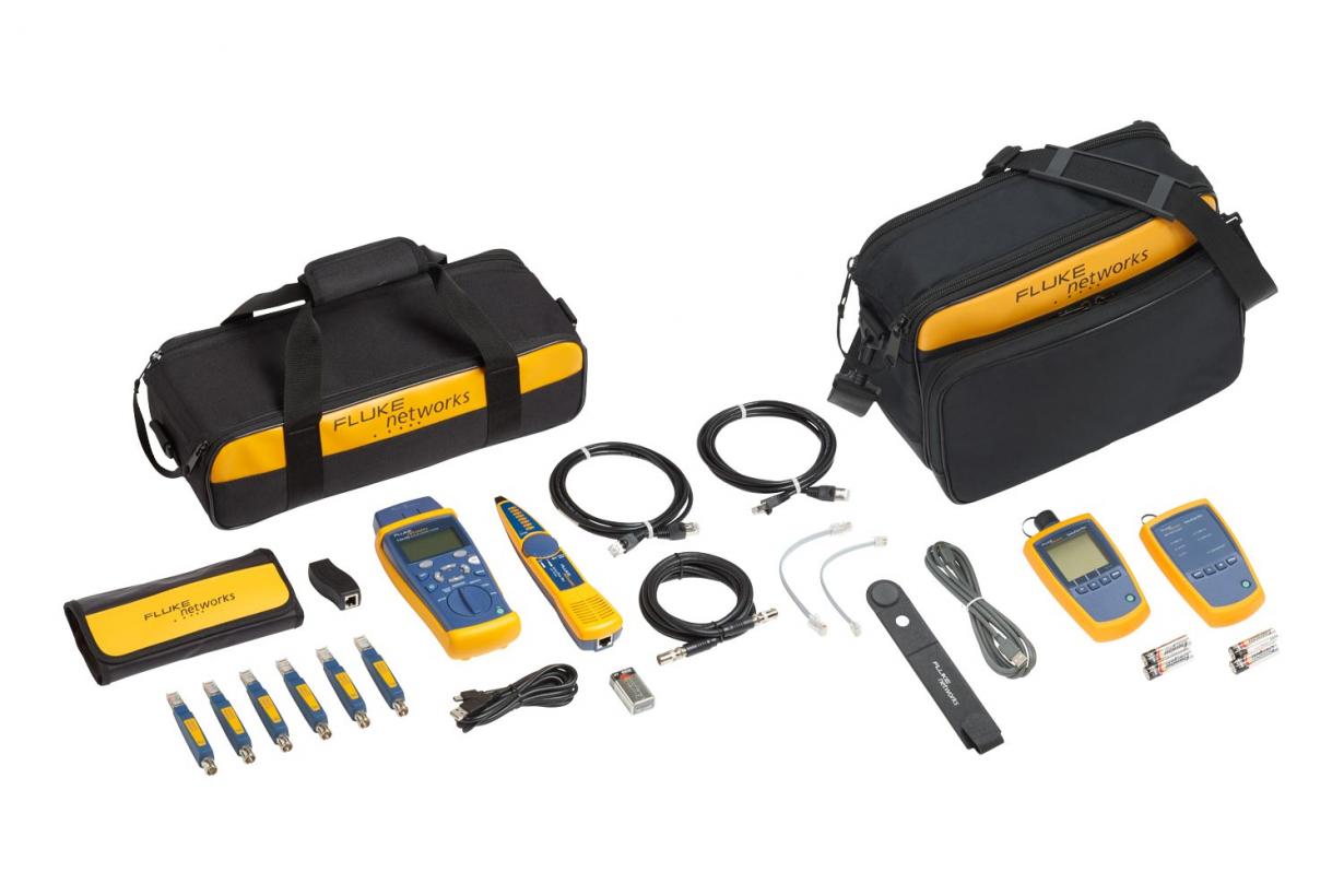 Fluke Networks CIQ-FTKSFP Copper & Fiber Cable Network Tester Kit | Fluke