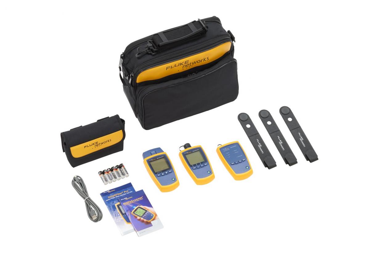 Fluke Networks MS2-FTK MicroScanner² Network Copper & Fiber Tester Kit ...
