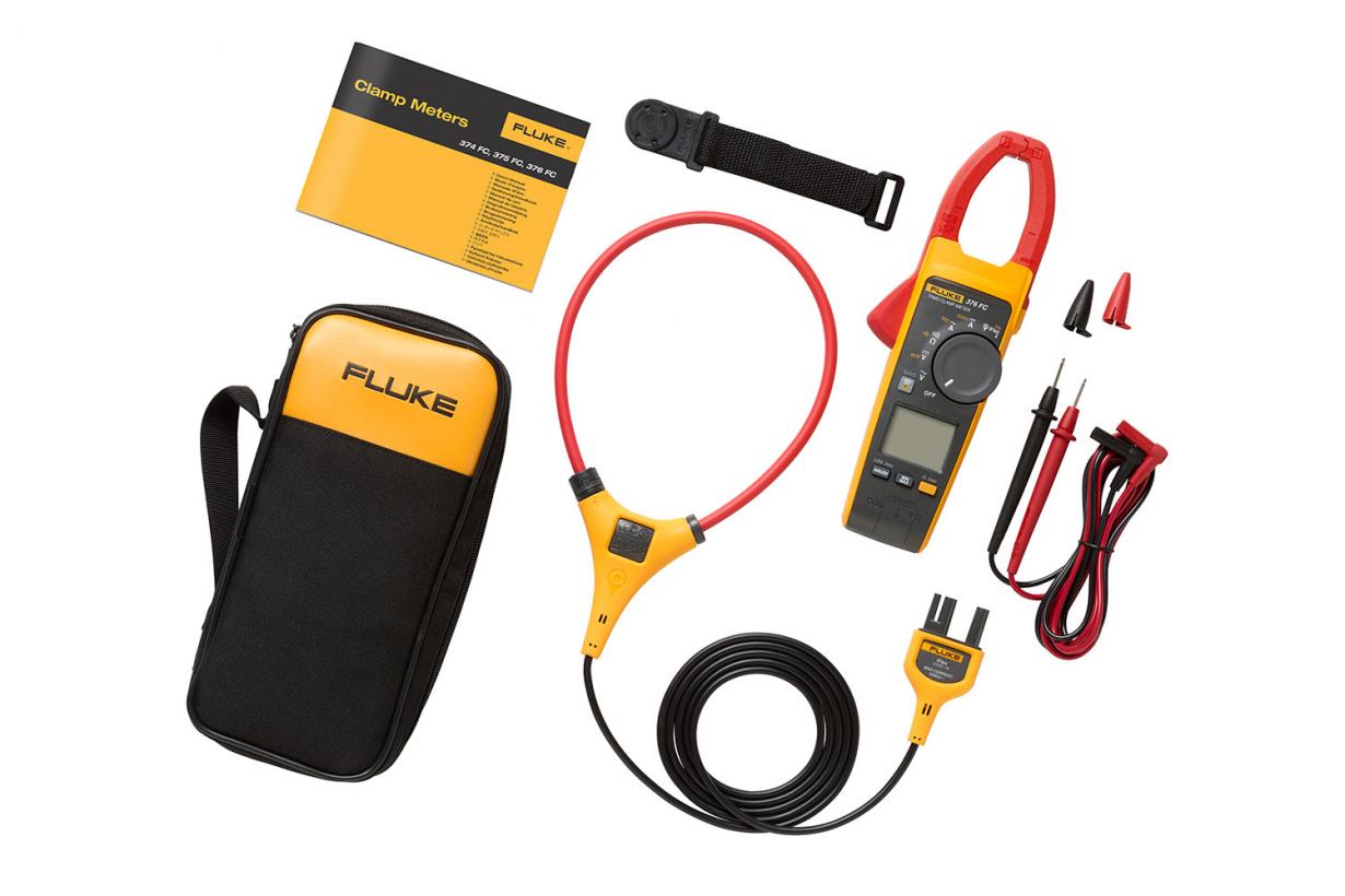 iFlex®가 포함된 Fluke 376 FC True RMS AC/DC 클램프 미터 | Fluke