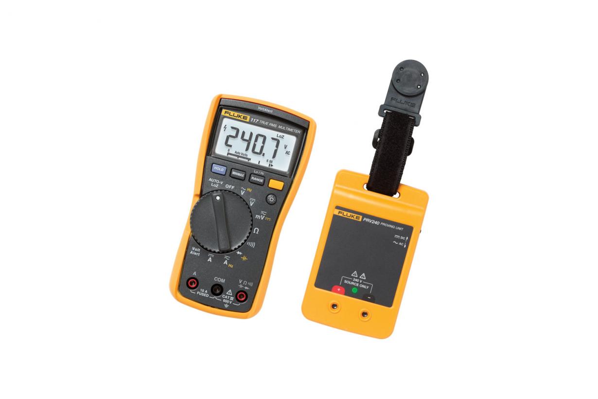 Fluke 117 Multimeter and PRV240 Proving Unit Kit | Fluke