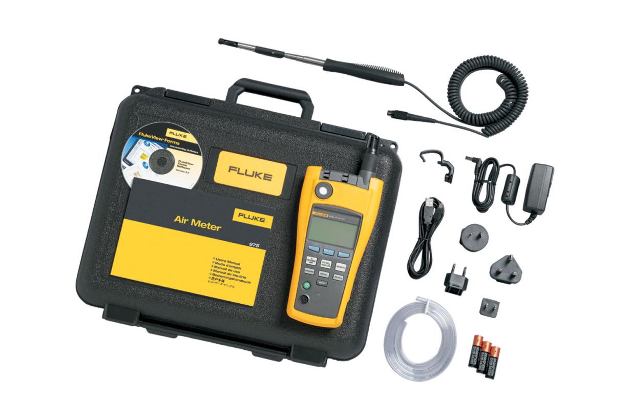 Fluke 975V AirMeter™ with Velocity Probe | Air Quality Meter | Fluke
